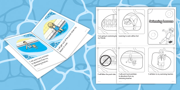 Swimming Lessons Emergent Reader | Twinkl Kindergarten
