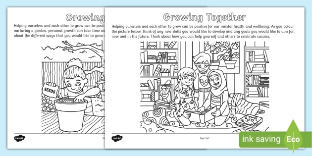 Children's Mental Health Week Colouring Pages | Mindfulness