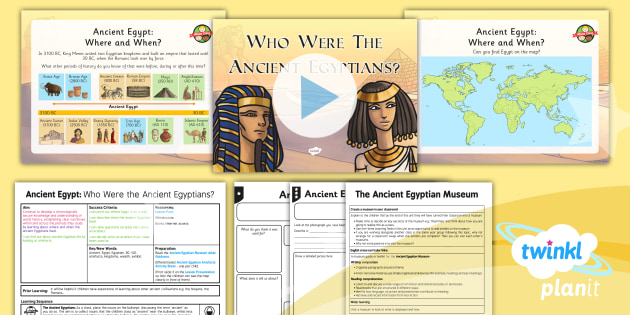 History: Ancient Egypt: Who Were the Ancient Egyptians? LKS2 Lesson Pack 1