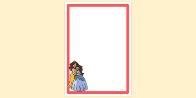 Princesses Page Border | Page Borders | Twinkl Resources
