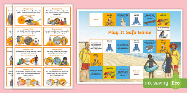 KS2 Play It Safe Risks, Dangers and Hazards Game
