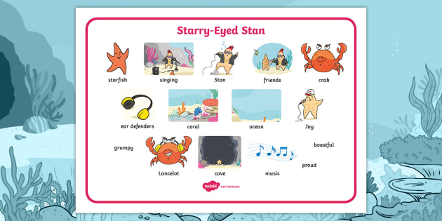 Starry Eyed Stan Word Mat (teacher made)