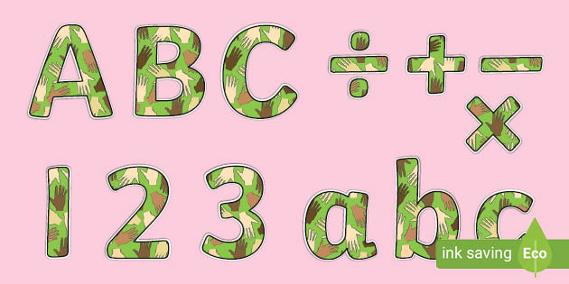 Hand Themed Size Editable Display Lettering (teacher made)