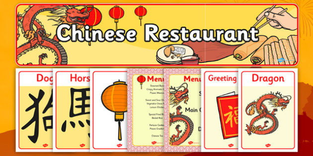 Chinese Restaurant Role Play Pack - ESL Chinese Restaurant Role Play