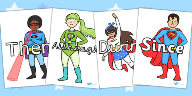 FREE! - Sentence Starters on Superheroes (teacher made)