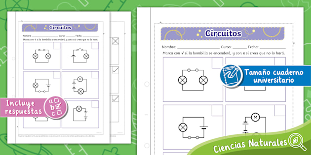 Hoja De Trabajo Con Respuestas Sobre Tipos De Circuitos