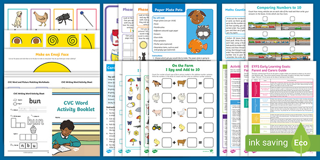FREE! - EYFS School Closure Home Learning Resource Pack