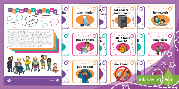 Communication Cards (Teacher-Made)