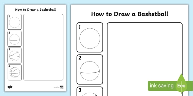 How to Draw a Basketball