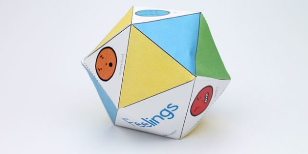 Feelings Talk Craft Ball Template (teacher made)