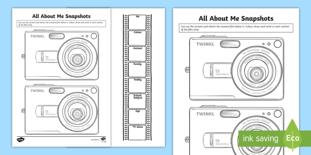 All About Me Snapshot Activity (teacher made)