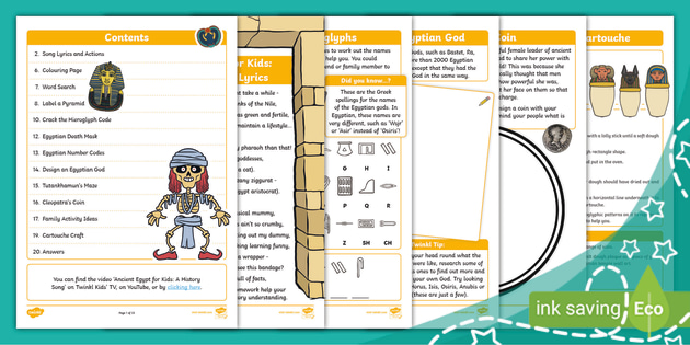 Ancient Egypt Activity Booklet | Twinkl History Resource