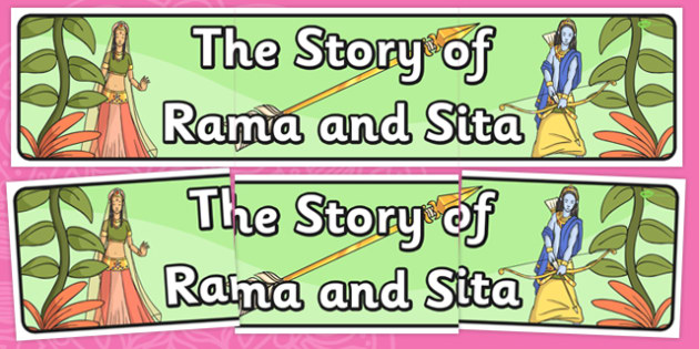The Story of Rama and Sita Display Banner (teacher made)