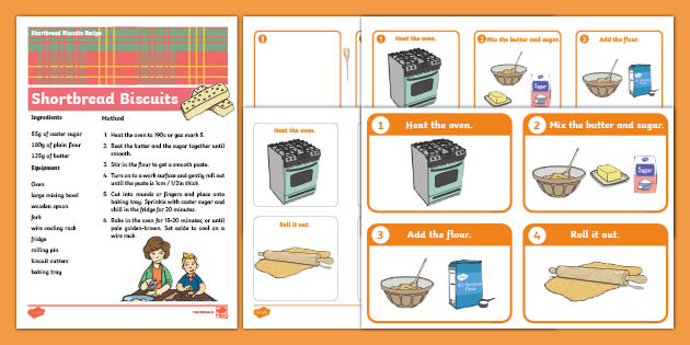 👉 Shortbread Recipe Sequencing Activity Pack