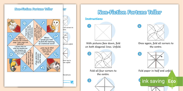 Non-Fiction Fortune Teller (teacher made)
