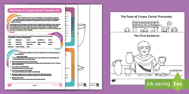 The Feast of Corpus Christi Transient Art (teacher made)