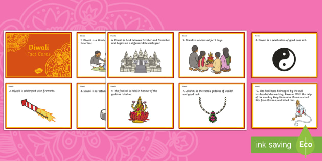 Diwali Fact Cards (teacher made)