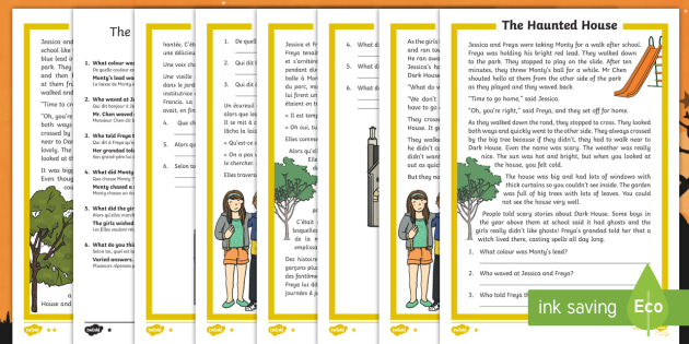 The Haunted House Differentiated Reading Comprehension Activity