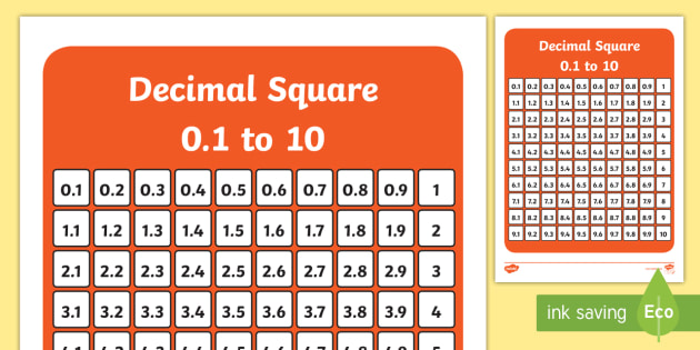 Decimal Square Teacher Made 