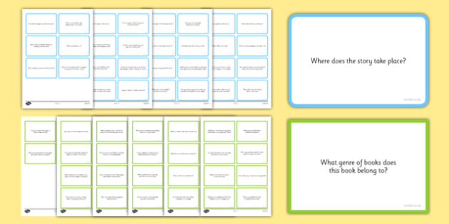 Reading Prompt Question Cards