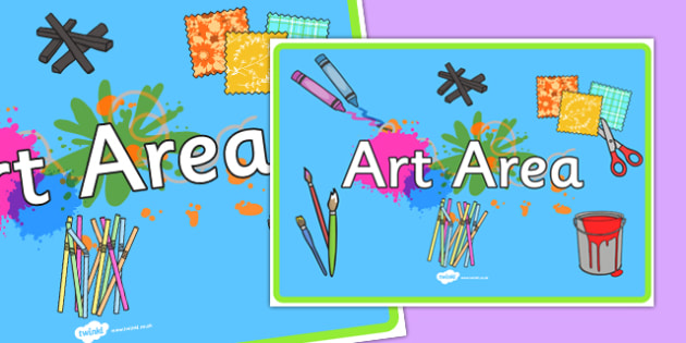 👉 Art Area Display Poster A4 (teacher made)