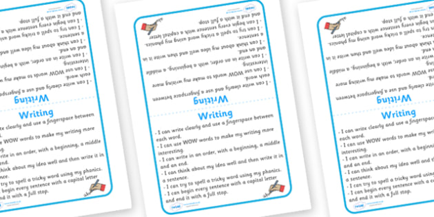 Tabletop Visual Targets English Writing (teacher made)