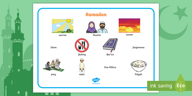 Ramadan Words- Ramadan Word Mat