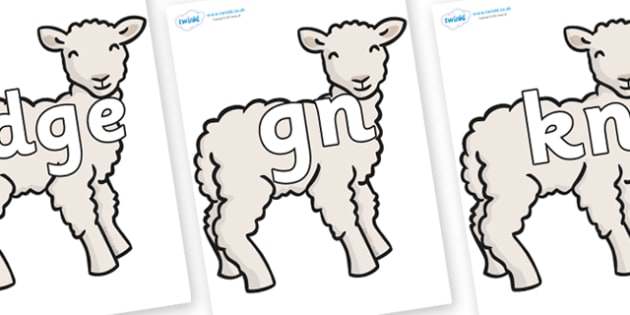 FREE! - Silent Letters on Lambs (teacher made)