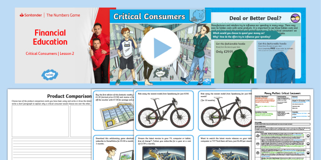 FREE! - CfW Financial Education Lesson 2: Critical Consumers Lesson