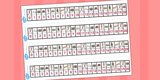 FREE! - The Pied Piper Number Track 1-20 (teacher made)