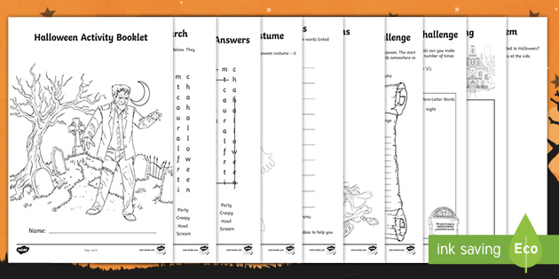 LKS2 Halloween Activity Booklet