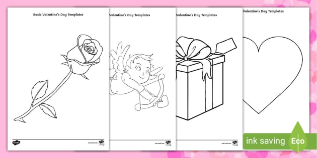 Basic Valentine's Day Template Resource Pack (teacher made)