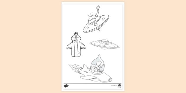 FREE! - Spaceship Colouring Page | Colouring Sheets