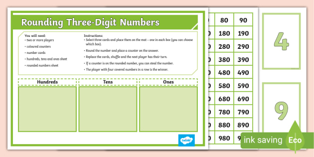 Rounding Three-Digit Numbers Game