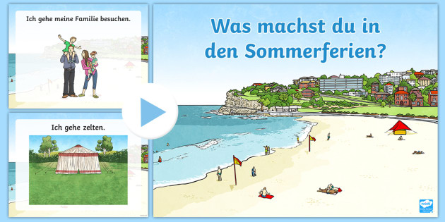 My Summer Holiday Plans PowerPoint German (teacher made)