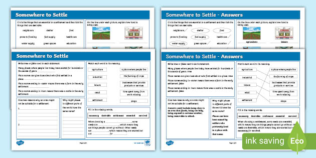 Settlements Geography Resources | twinkl.co.uk