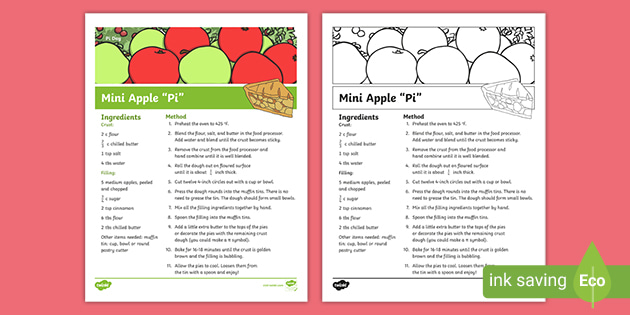 Pi Day Apple Pie Classroom Recipe | Twinkl USA