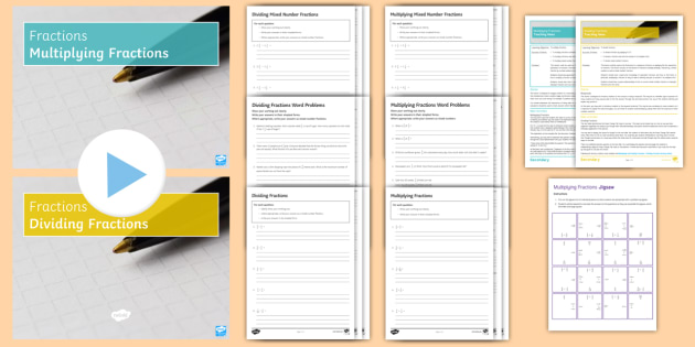Fractions Lesson 3: Multiplying and Dividing Fractions | Beyond