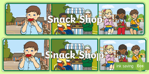 👉 Snack Shop Display Banner (teacher made)