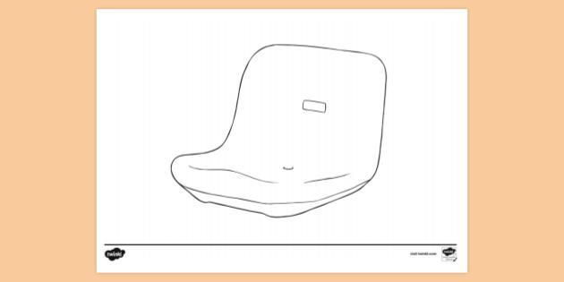 FREE! - Plastic Seat Colouring Sheet | Colouring Sheets