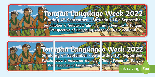 Tongan Language Week Banner (teacher made)