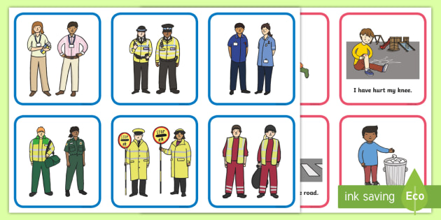 People Who Help Us Incident Matching Cards