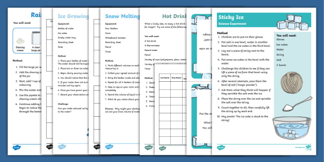 * NEW * Winter STEM Experiments Pack