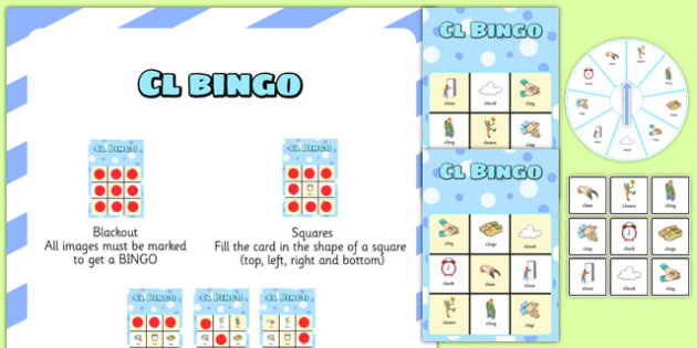 CL Spinner Bingo (teacher made)