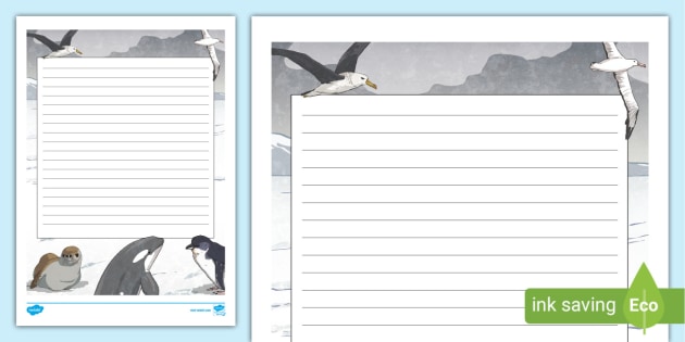 * NEW * Antarctic Themed Page Borders