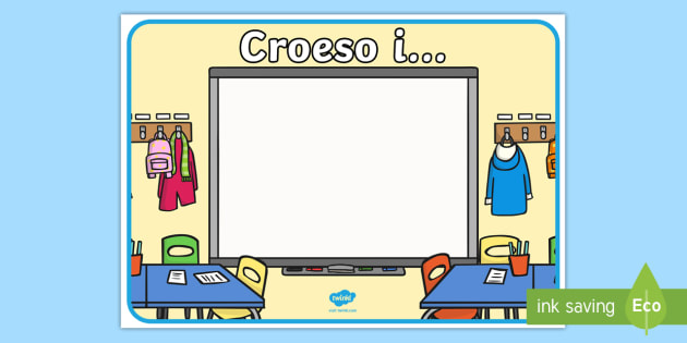 Welcome To... Display Poster Welsh (Teacher-Made)