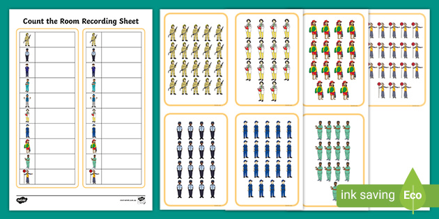 Count the Room 11-20: Community Helpers Activity Pack