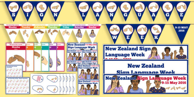 New Zealand Sign Language Week Resource Pack - nz, new zealand