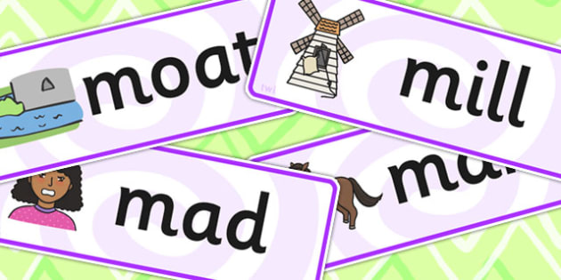 Initial /m/ Sound Word Cards - SALT (teacher made)