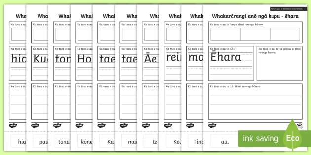 Te Kete Kupu 5 Worksheet / Worksheets Te Reo Māori